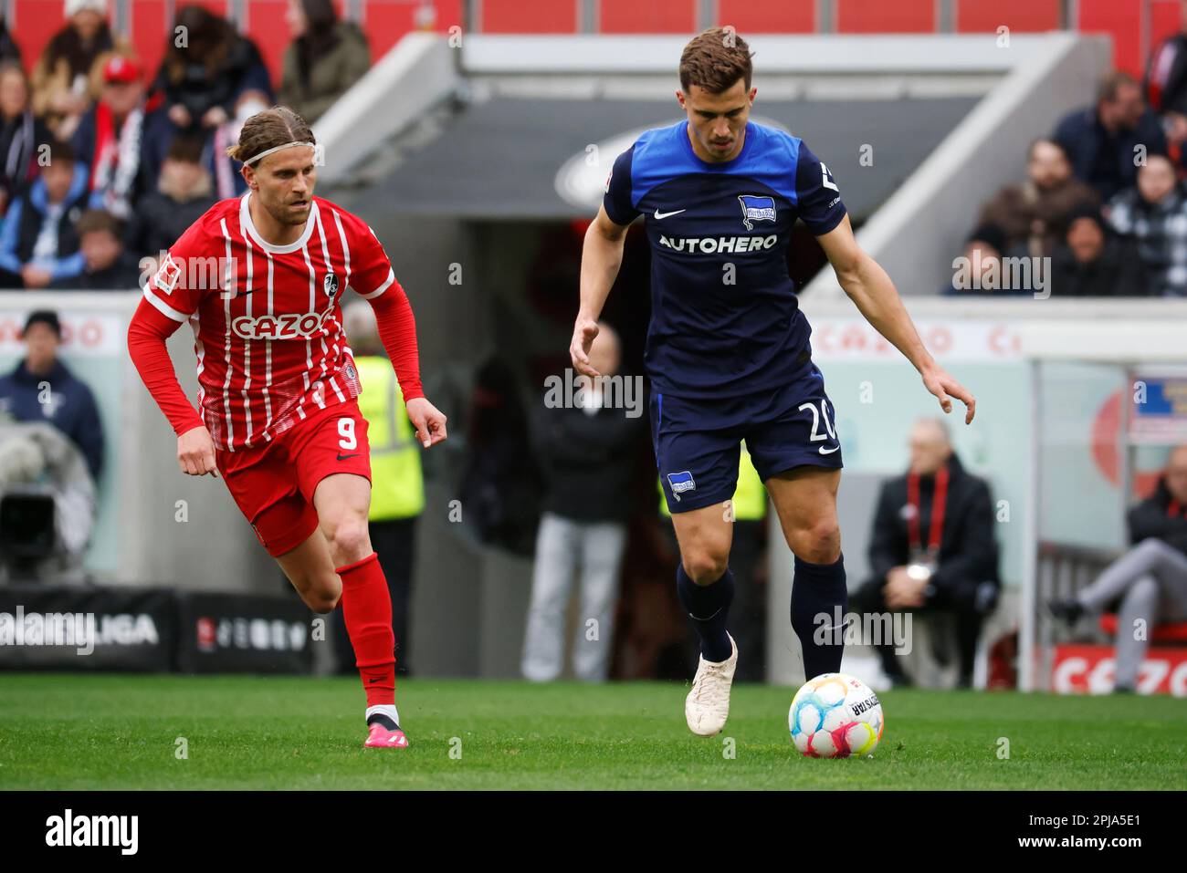 Freiburg Im Breisgau, Germany. 01st Apr, 2023. Soccer: Bundesliga, SC ...