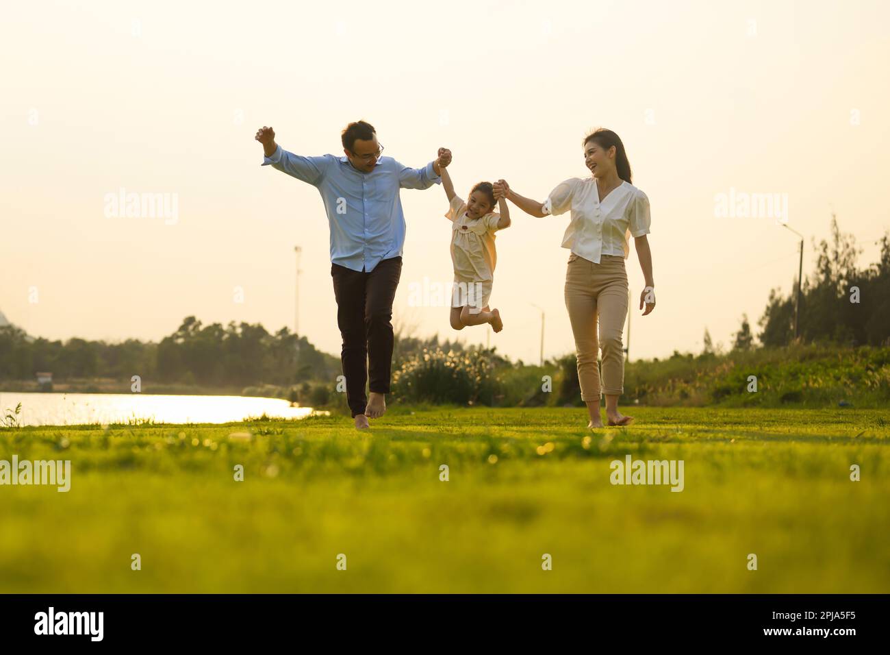 Family enjoying with outdoor activities travel trip on vacation Stock ...