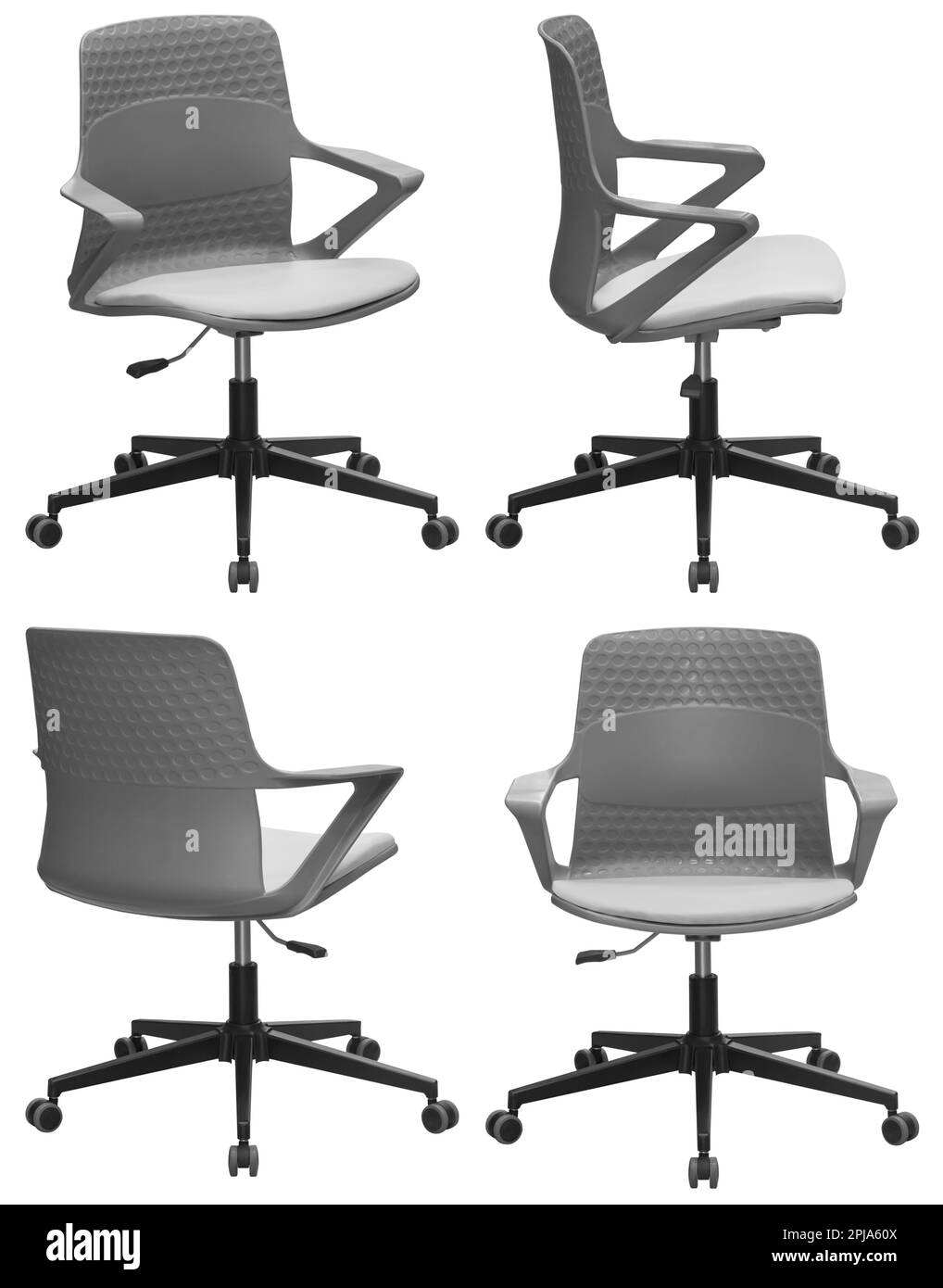 Office computer chair. Isolated from the background. View from ...