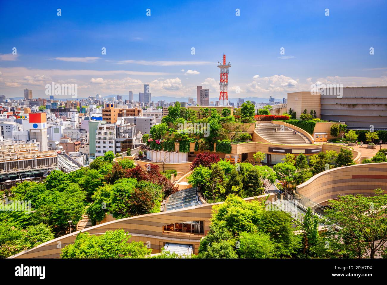 Namba Parks, Osaka, Japan cityscape and view Stock Photo - Alamy
