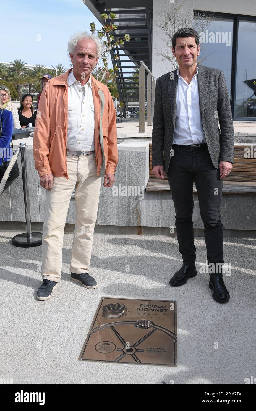 Cannes, France. 31st Mar, 2023. Unveiling ceremony of Philippe Monnet's ...