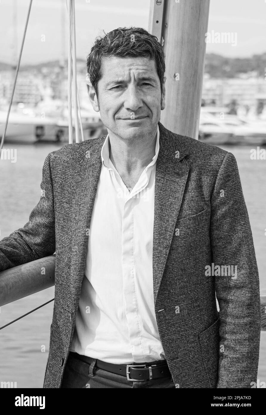 Cannes, France. 31st Mar, 2023. David Lisnard, Mayor of Cannes, on the ...