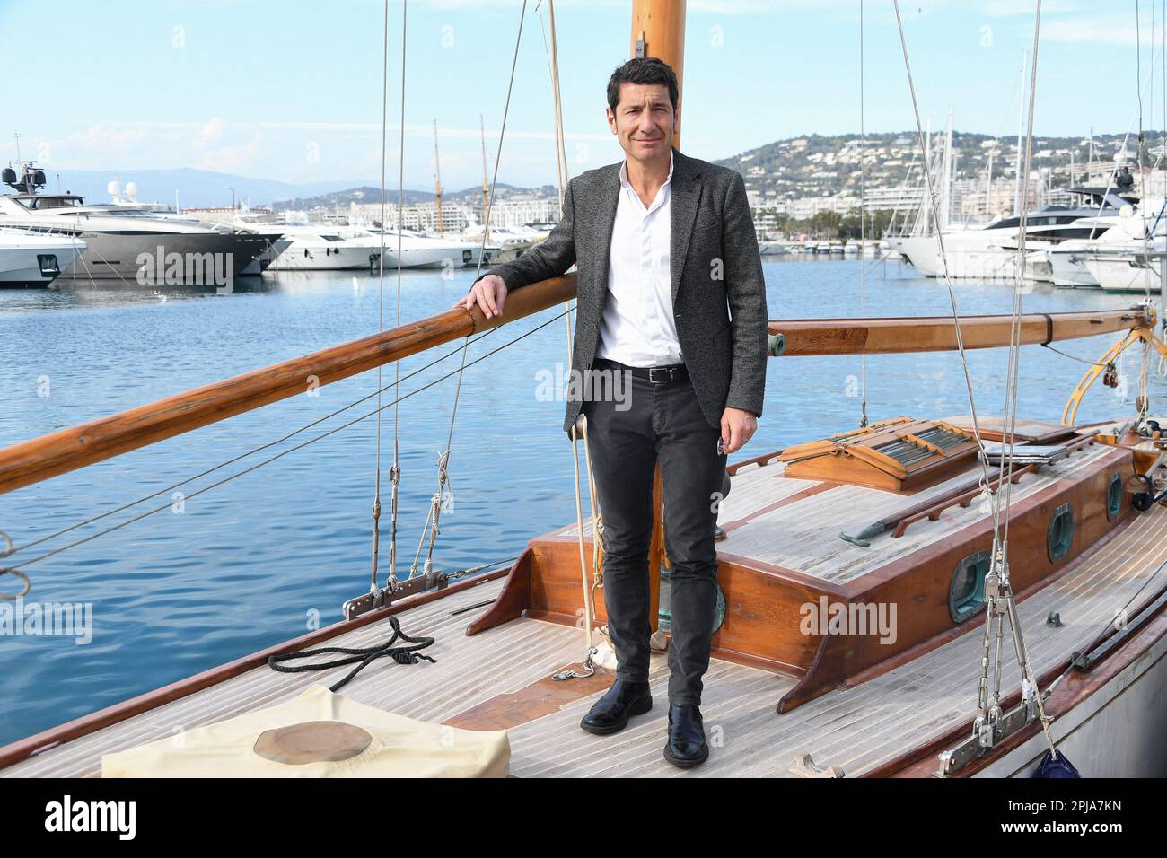 Cannes, France. 31st Mar, 2023. David Lisnard, Mayor of Cannes, on the ...