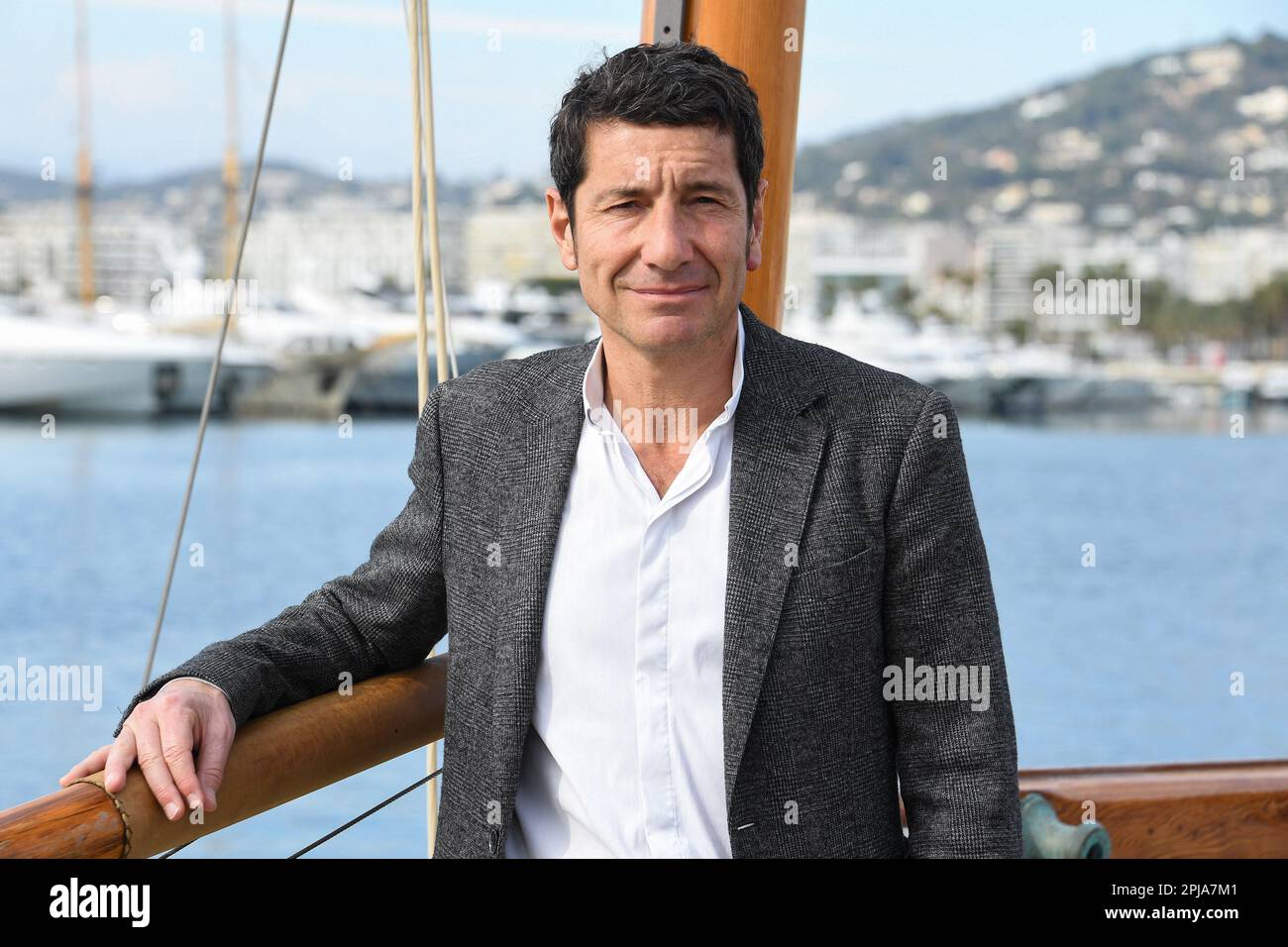 Cannes, France. 31st Mar, 2023. David Lisnard, Mayor of Cannes, on the ...