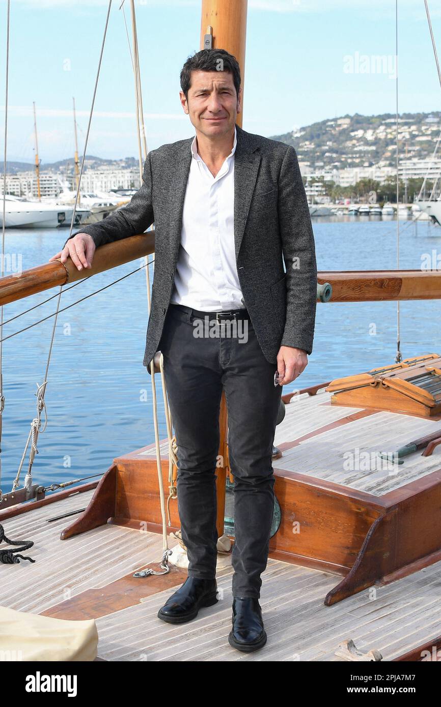 Cannes, France. 31st Mar, 2023. David Lisnard, Mayor of Cannes, on the ...