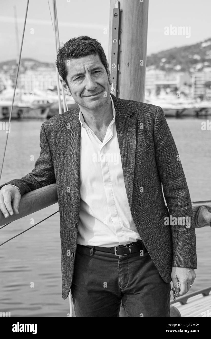 Cannes, France. 31st Mar, 2023. David Lisnard, Mayor of Cannes, on the ...
