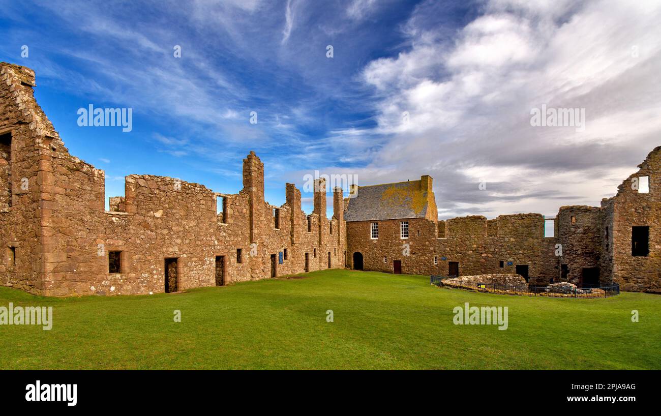 Dunnottar Castle Stonehaven Aberdeenshire view of the west and north ...