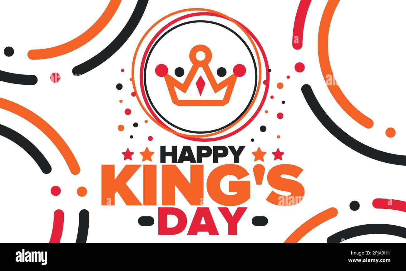 King’s Day in Netherlands. Koningsdag in Dutch. Birthday of His Majesty ...
