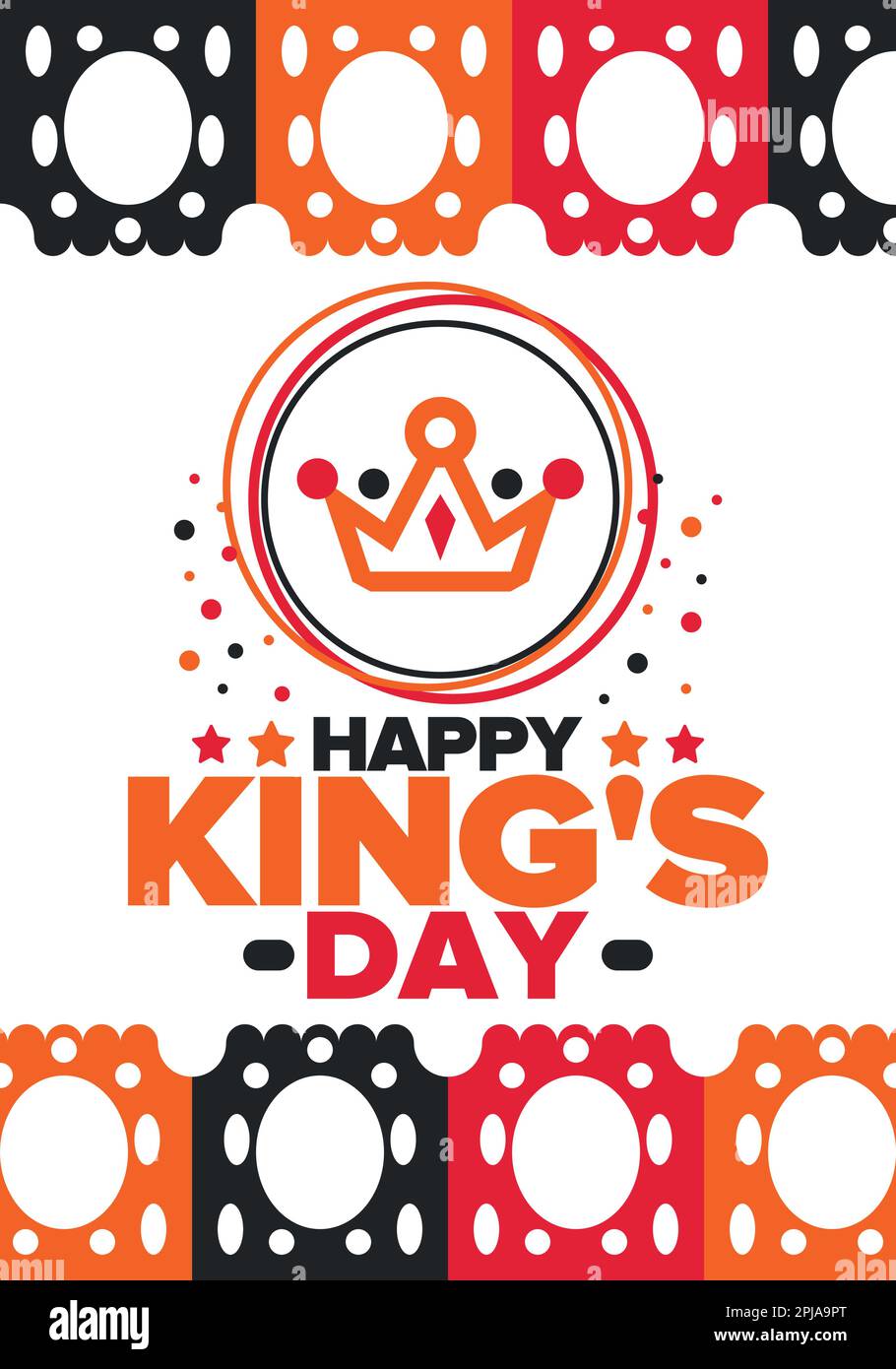 King’s Day in Netherlands. Koningsdag in Dutch. Birthday of His Majesty ...