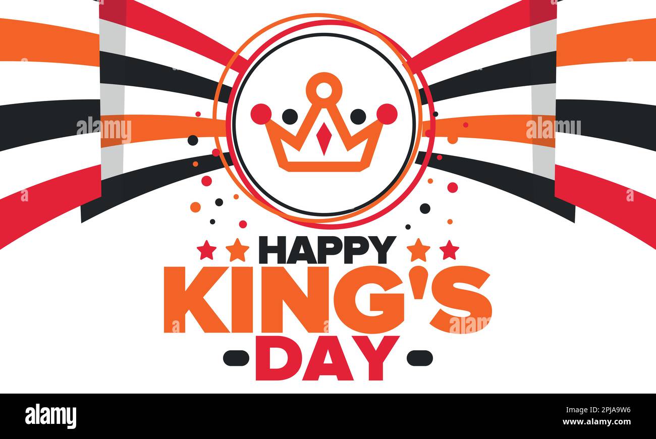 King’s Day in Netherlands. Koningsdag in Dutch. Birthday of His Majesty ...