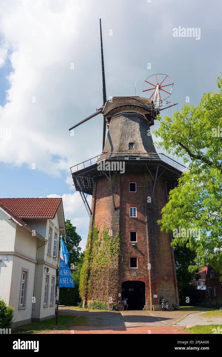 Aurich: windmill, museum Mühlenfachmuseum in Ostfriesland ...