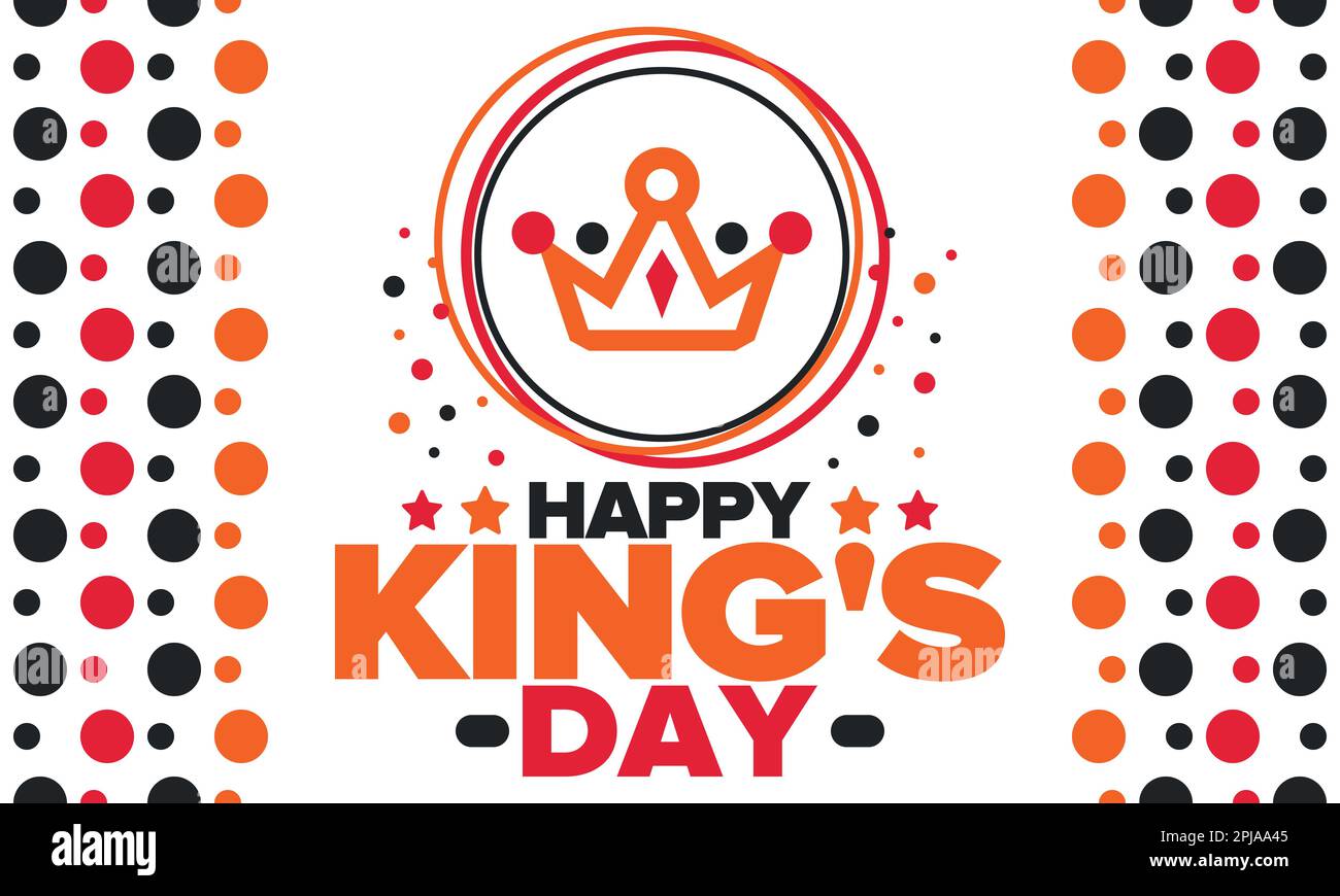 King’s Day in Netherlands. Koningsdag in Dutch. Birthday of His Majesty ...