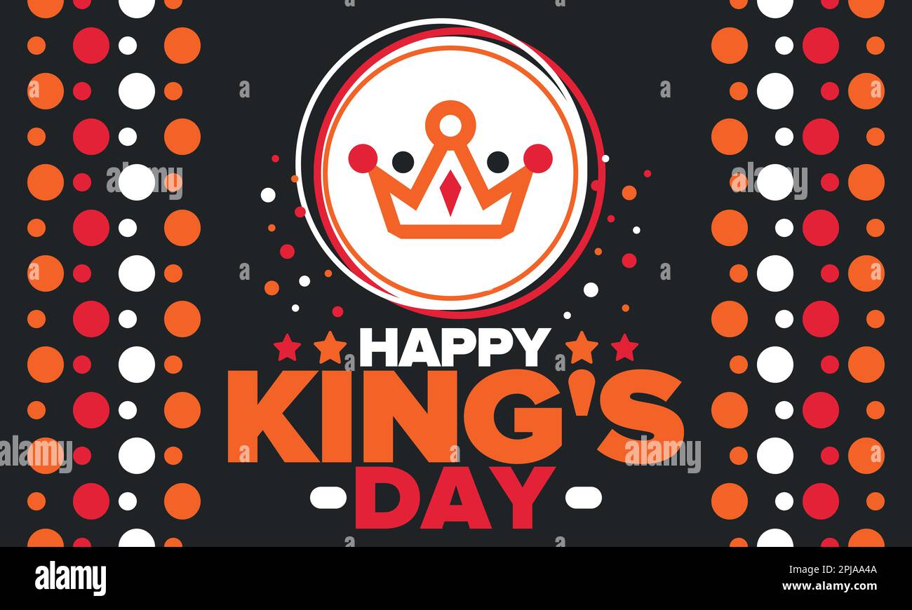 King’s Day in Netherlands. Koningsdag in Dutch. Birthday of His Majesty ...
