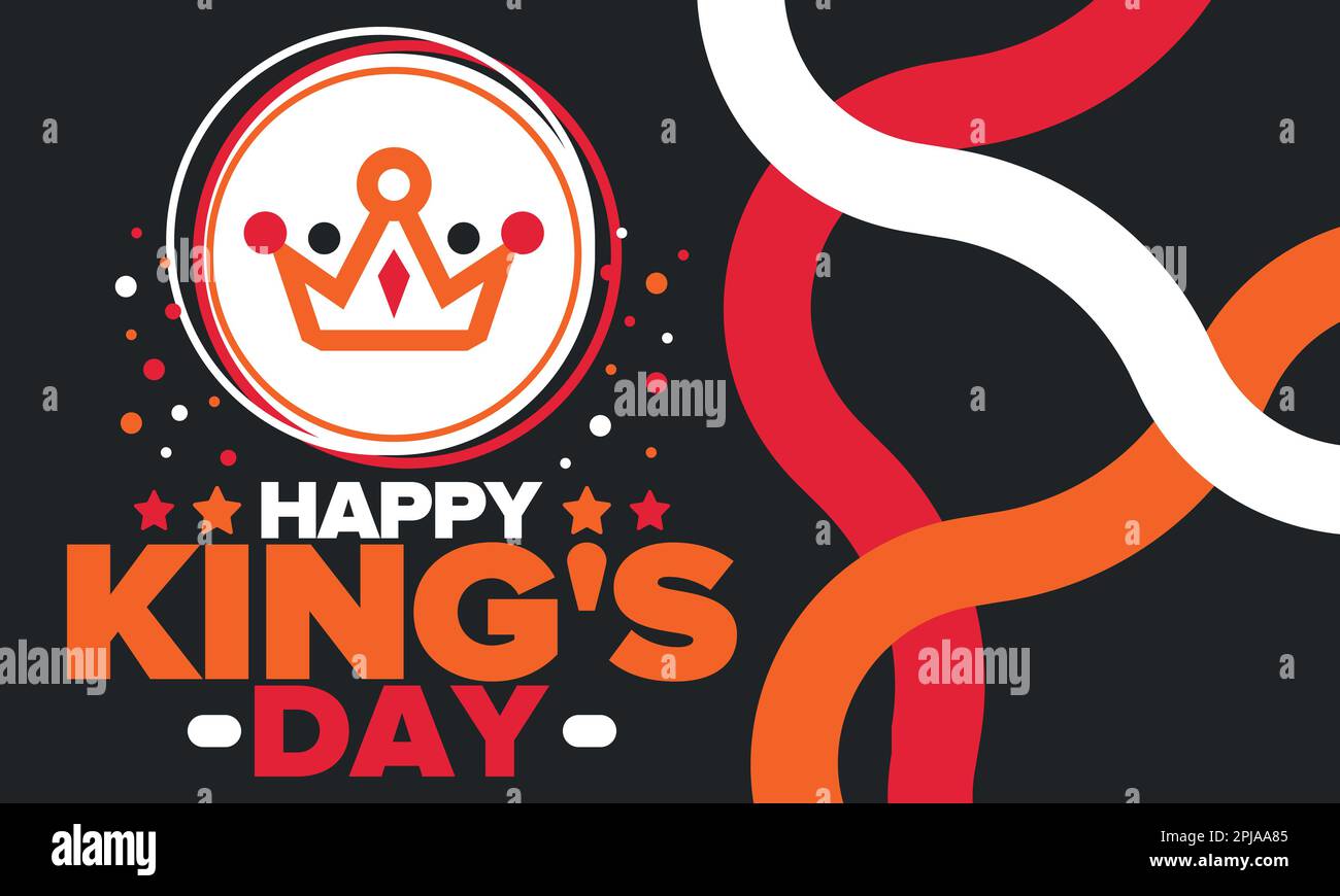 King’s Day in Netherlands. Koningsdag in Dutch. Birthday of His Majesty ...