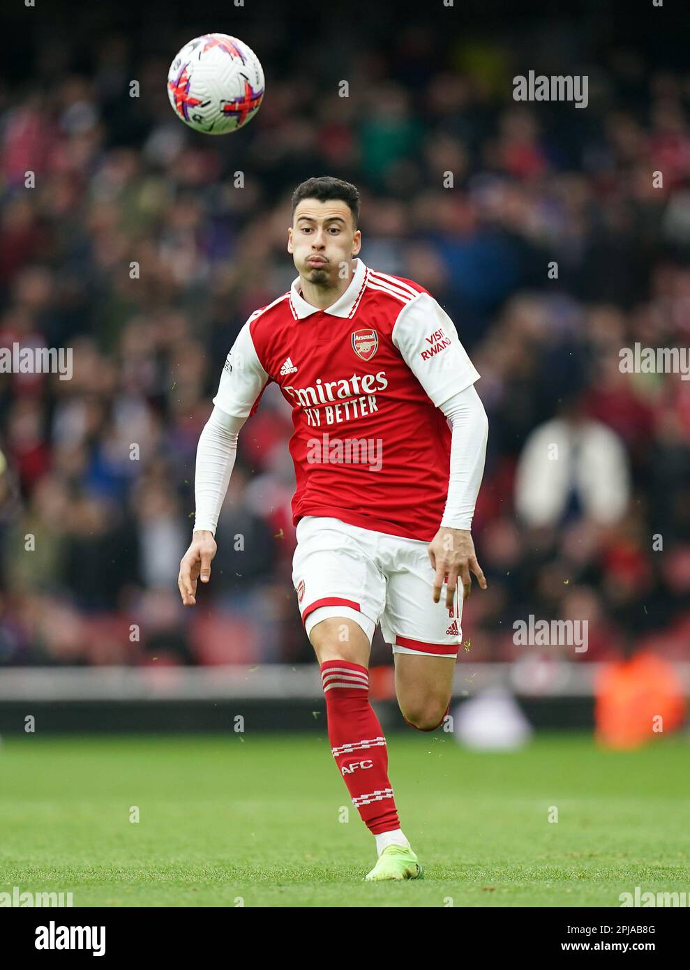 Arsenal’s Gabriel Martinelli during the Premier League match at the ...