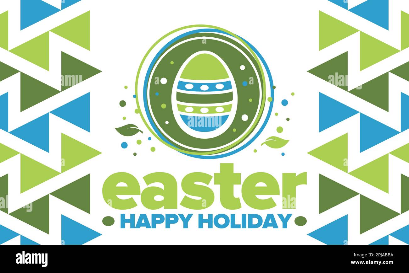 Happy Easter in April. Christian spring holiday in honor of the ...