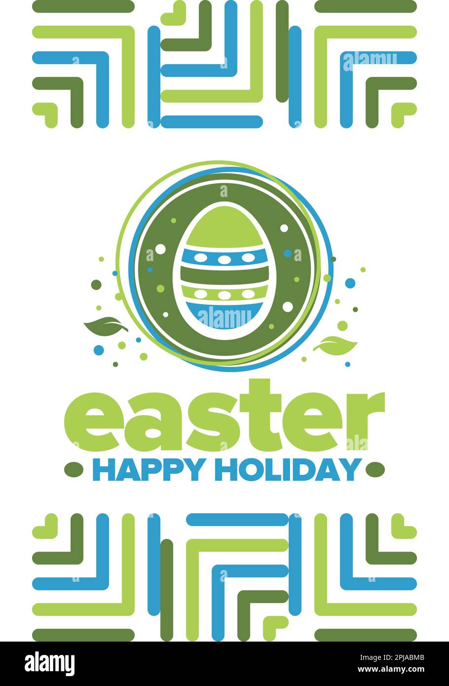 Happy Easter in April. Christian spring holiday in honor of the ...