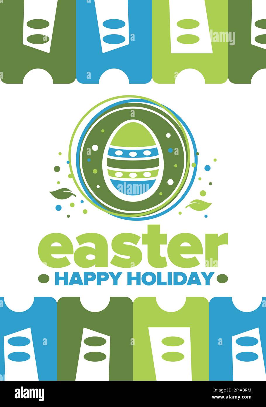 Happy Easter in April. Christian spring holiday in honor of the ...