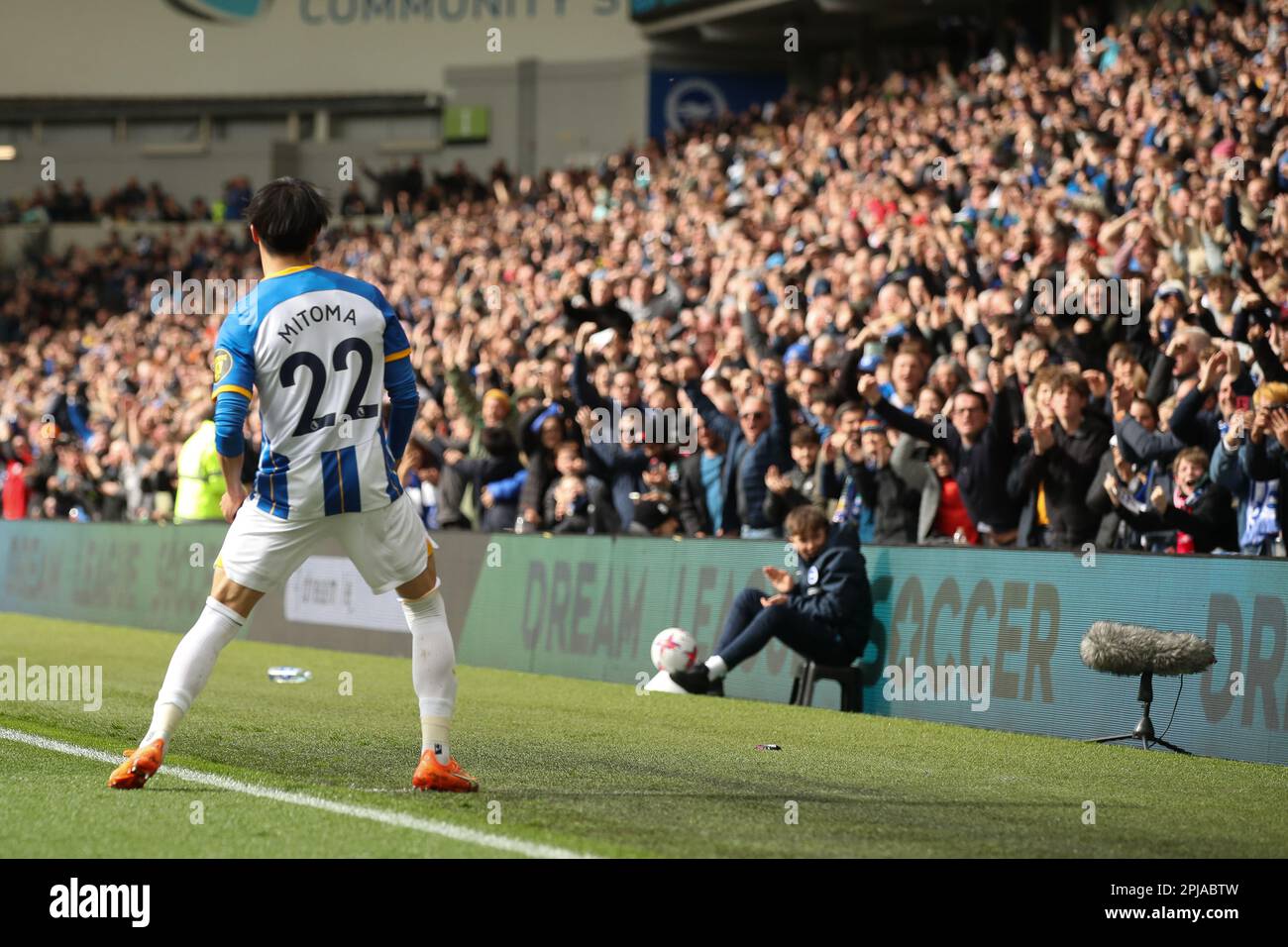 Brighton And Hove, UK. 01st Apr, 2023. Kaoru Mitoma of Brighton & Hove ...