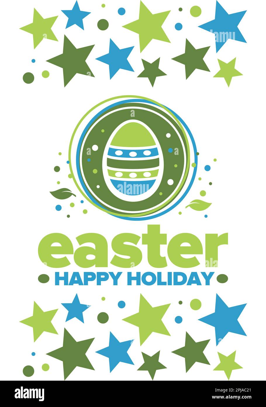 Happy Easter in April. Christian spring holiday in honor of the ...