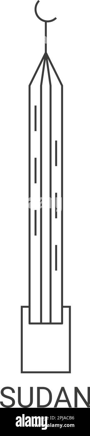 Sudan travel landmark vector illustration Stock Vector Image & Art - Alamy