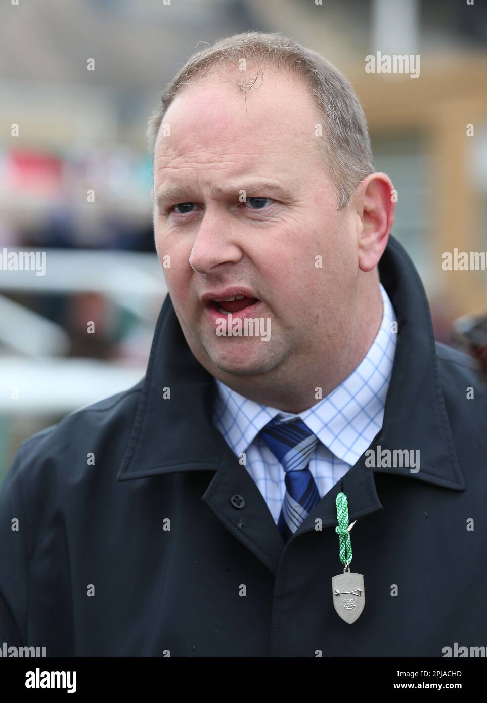 Trainer David Menuisier after Migration ridden by jockey Benoit D L ...