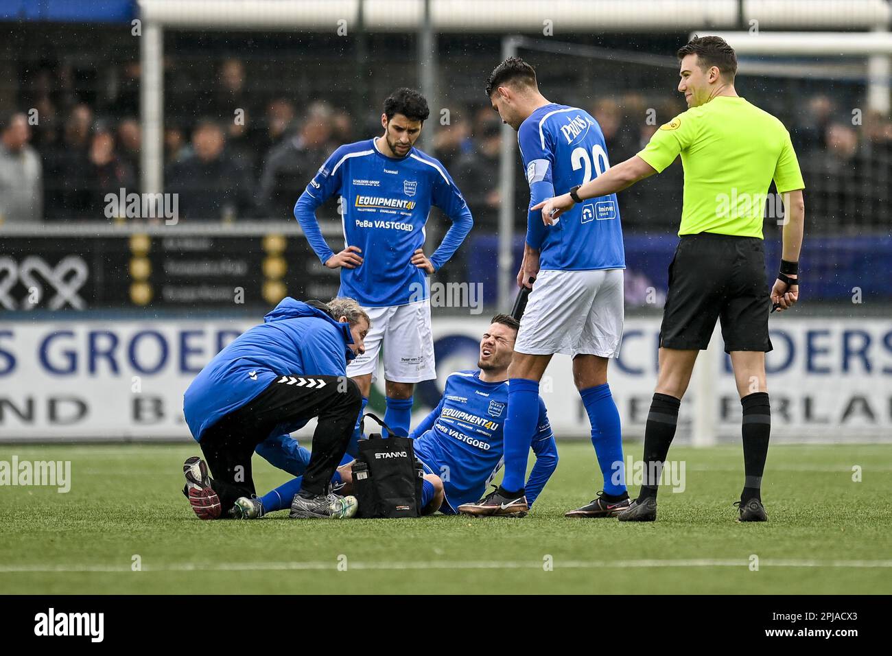 VEENENDAAL, 01-04-2023, Sportpark Panhuis, Dutch Derde Divisie Football ...