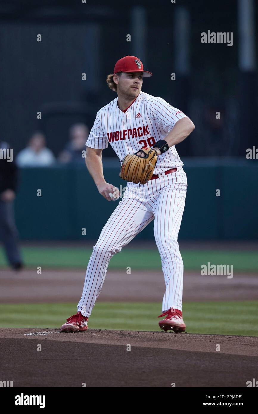 North Carolina State Wolfpack starting pitcher Logan Whitaker (29) in ...