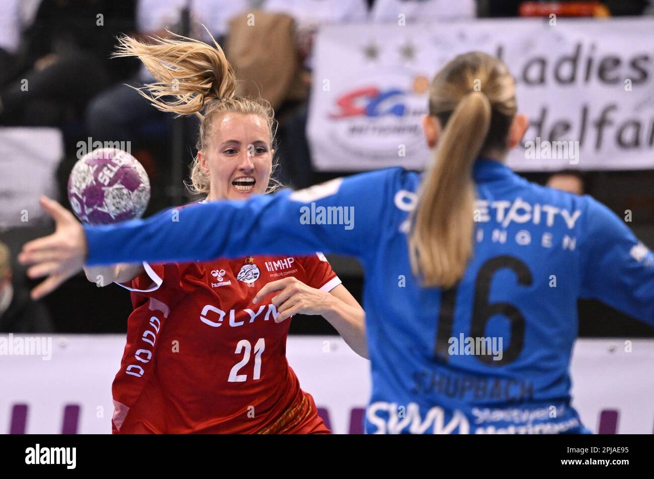 Stuttgart, Germany. 01st Apr, 2023. Handball, Women: DHB Cup, TuS ...