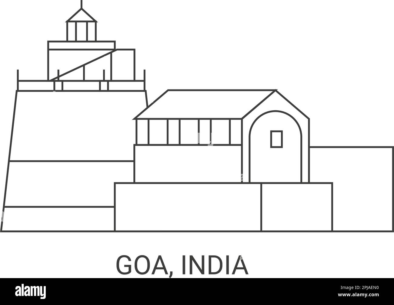 Goa view Stock Vector Images - Alamy
