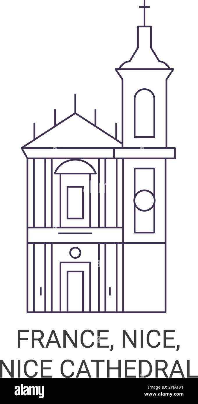 Nice cathedral of saint nicholas Stock Vector Images - Alamy