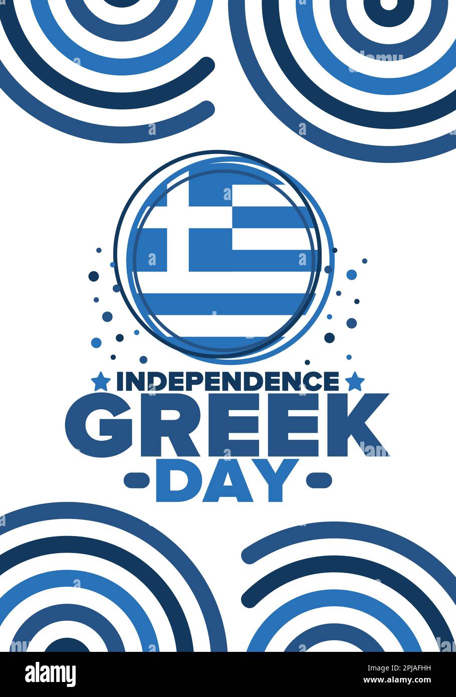 Greek Independence Day. National happy holiday, celebrated annual in ...