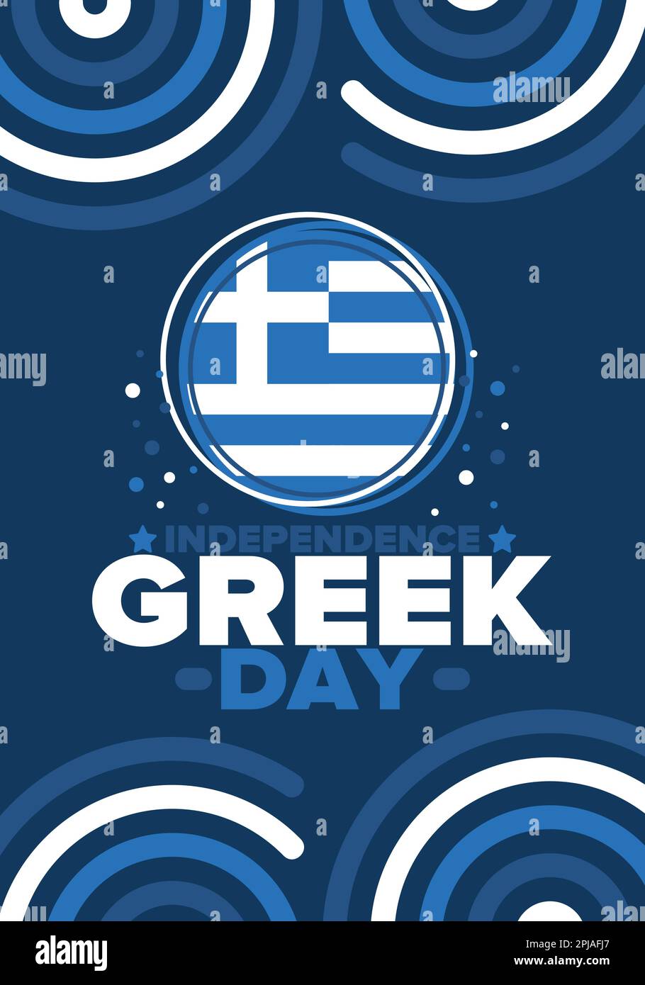 Greek Independence Day. National happy holiday, celebrated annual in ...