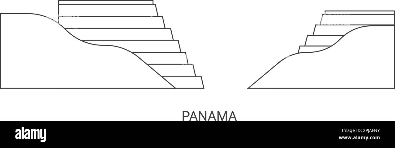 Panama travel landmark vector illustration Stock Vector Image & Art - Alamy