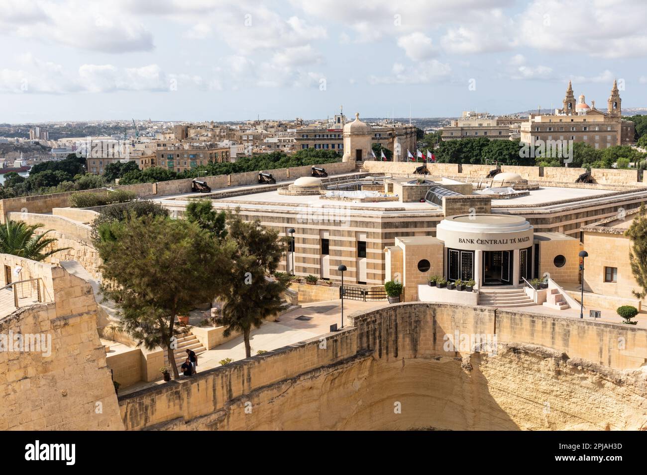 The Central Bank Of Malta in Valletta, Malta, Europe Stock Photo - Alamy