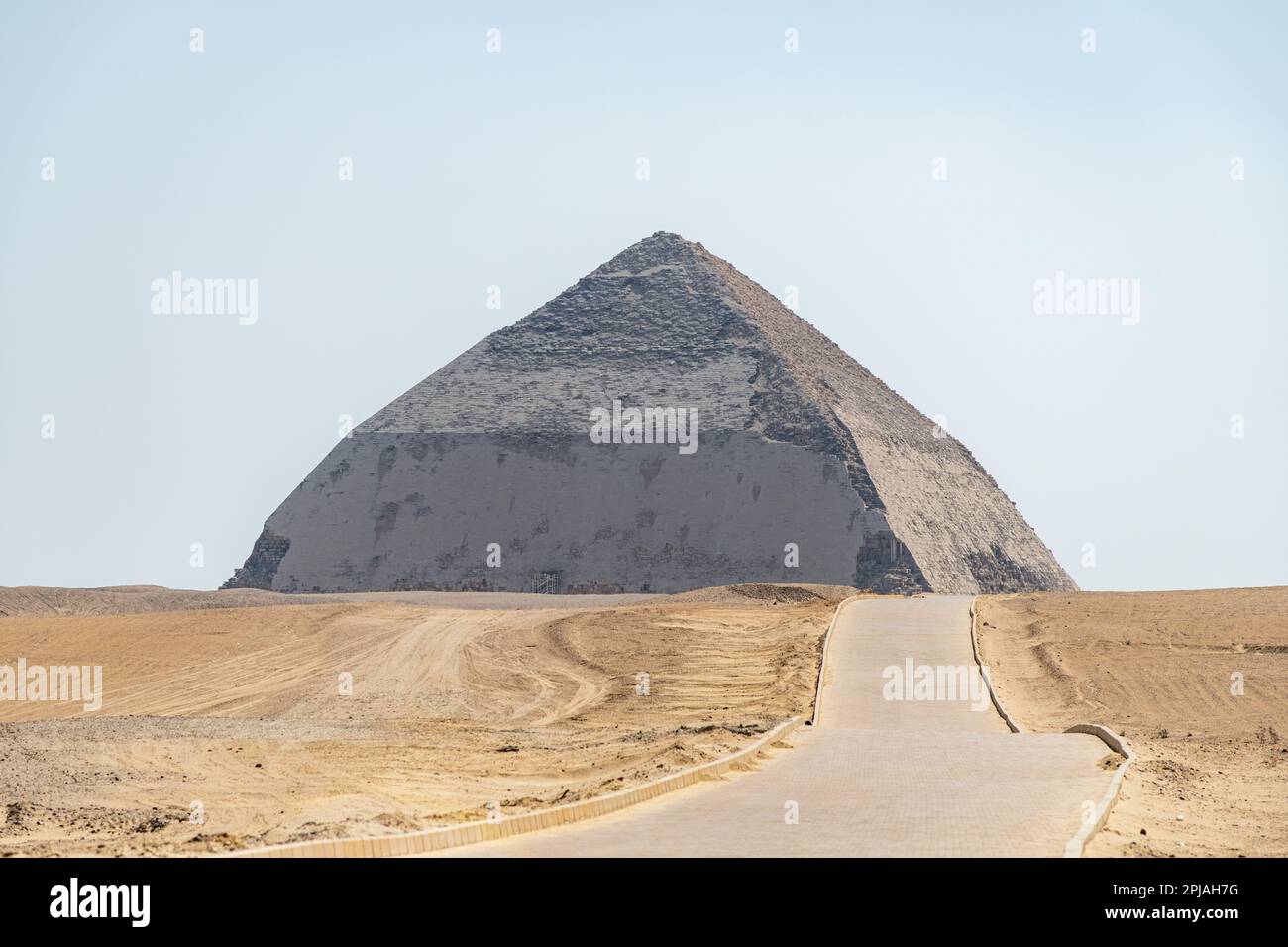 The Bent Pyramid at the necropolis of Dahshur in Egypt Stock Photo - Alamy