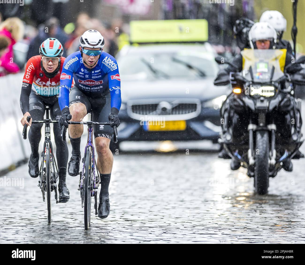EIJSDEN - Kaden Groves (R) wins the Volta Limburg Classic, Maxim van ...