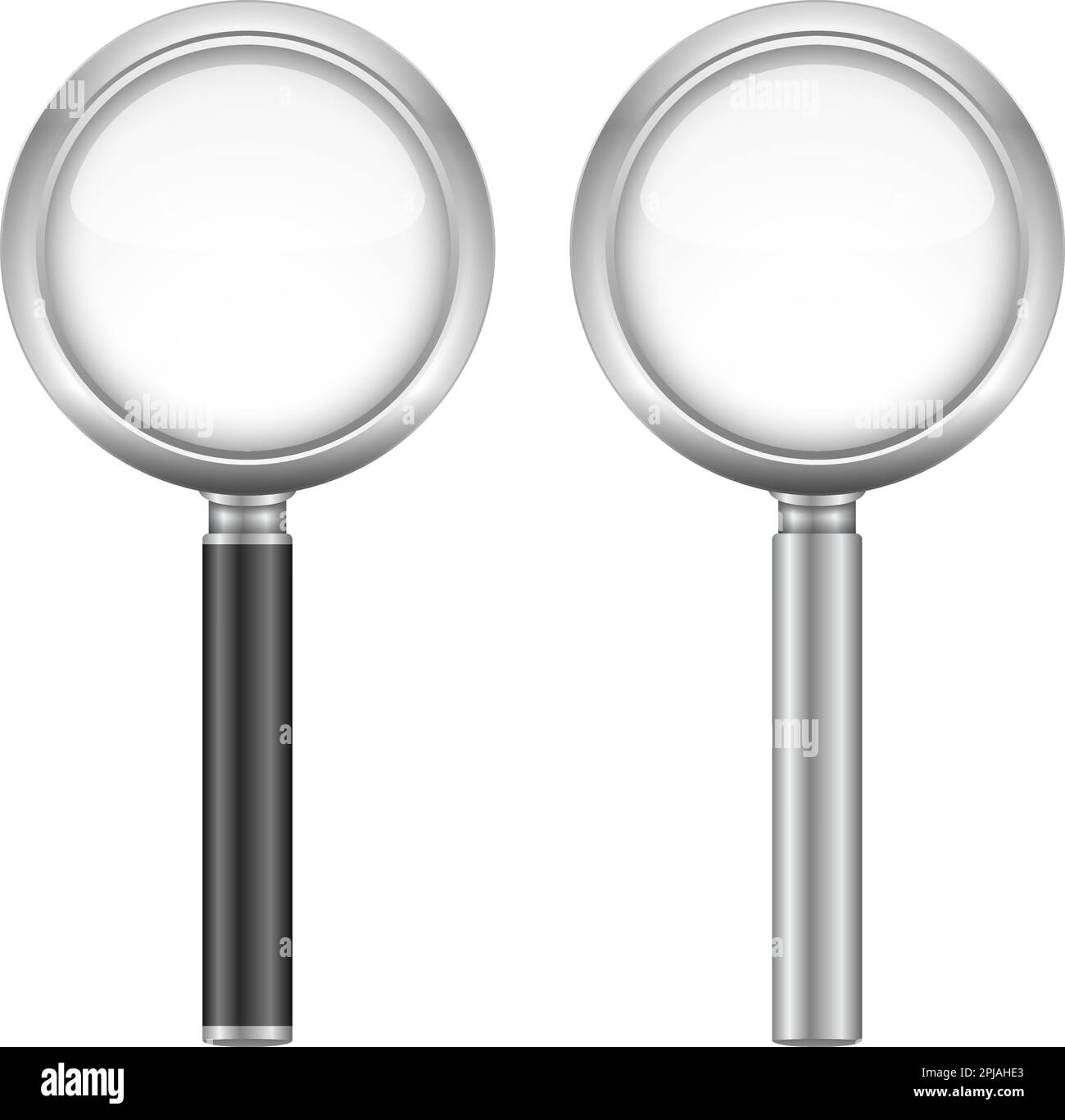 Magnifying glasses on white background, vector eps10 illustration Stock ...