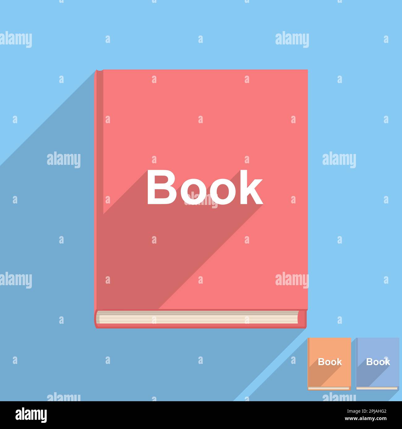 Flat book icon, vector eps10 illustration Stock Vector Image & Art - Alamy