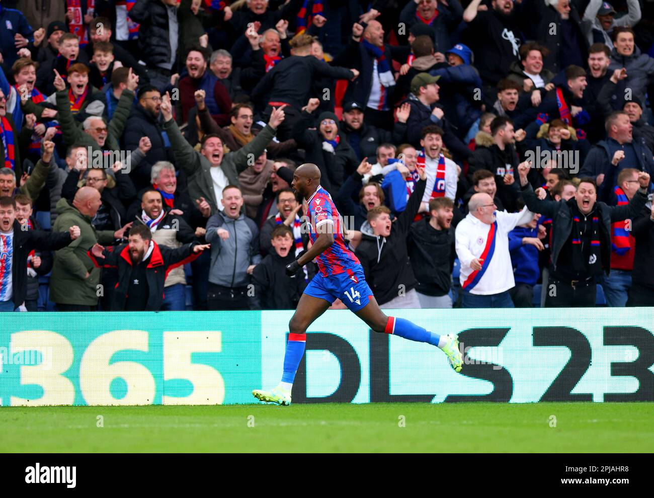 Crystal Palace's Jean-Philippe Mateta celebrates scoring their side's ...