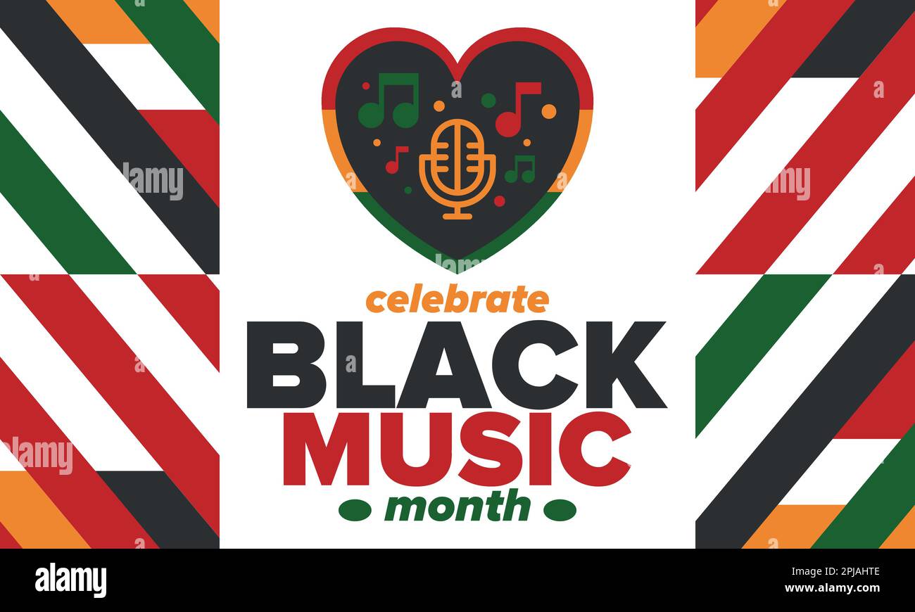 Black Music Month in June. African-American Music Appreciation Month ...