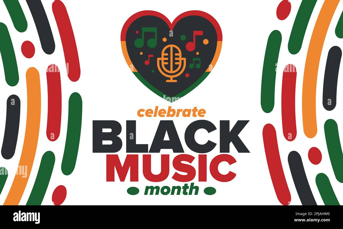 Black Music Month in June. African-American Music Appreciation Month ...