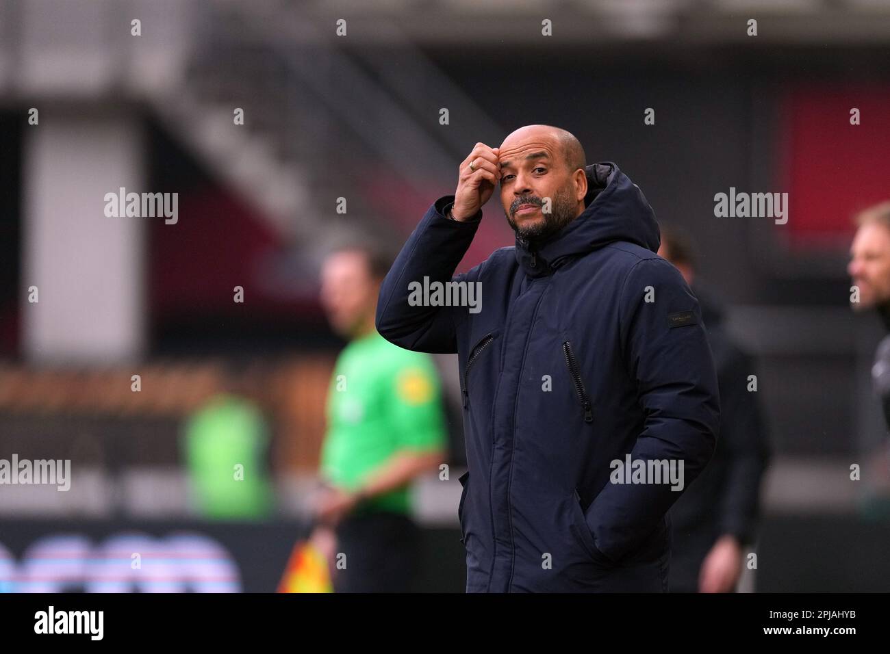 ALKMAAR - AZ Alkmaar coach Pascal Jansen during the Dutch premier ...