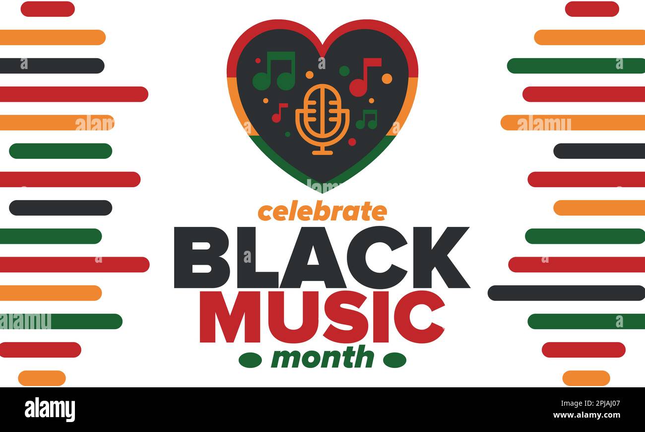 Black Music Month in June. African-American Music Appreciation Month ...