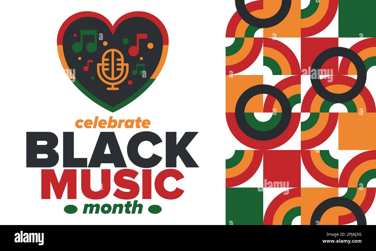 Black Music Month in June. African-American Music Appreciation Month ...