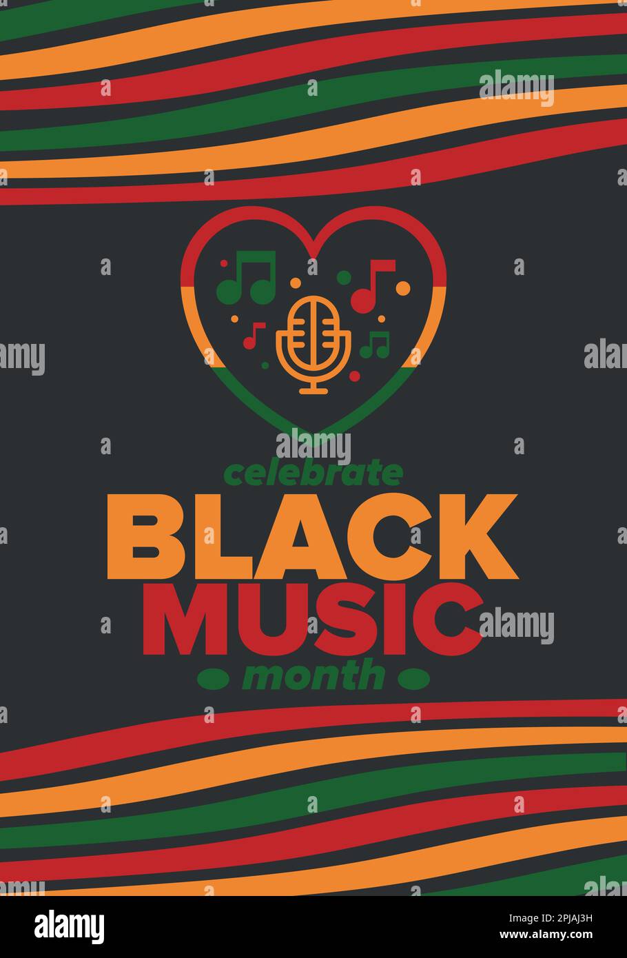 Black Music Month in June. African-American Music Appreciation Month ...