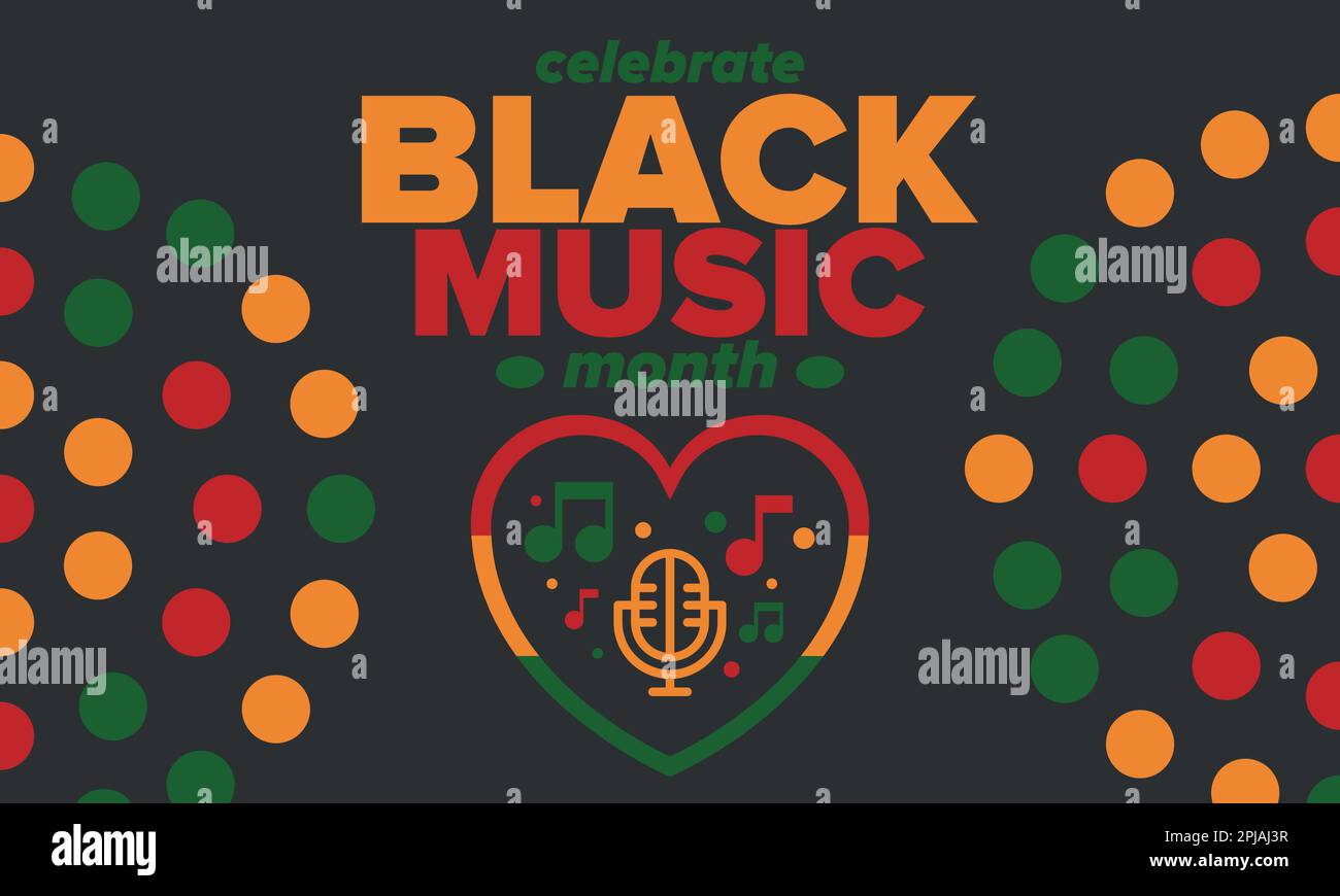 Black Music Month in June. African-American Music Appreciation Month ...