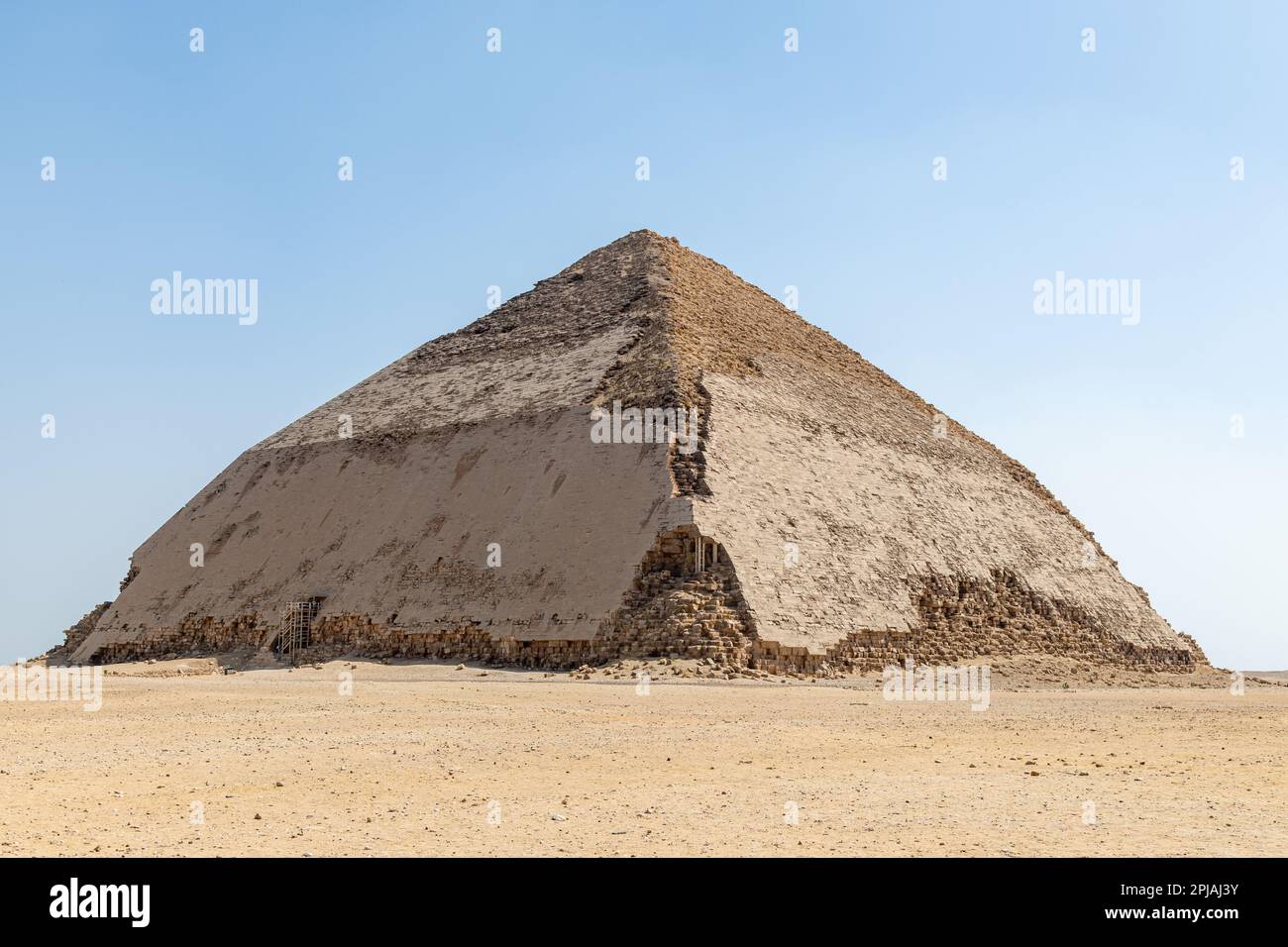 The Bent Pyramid at the necropolis of Dahshur in Egypt Stock Photo - Alamy