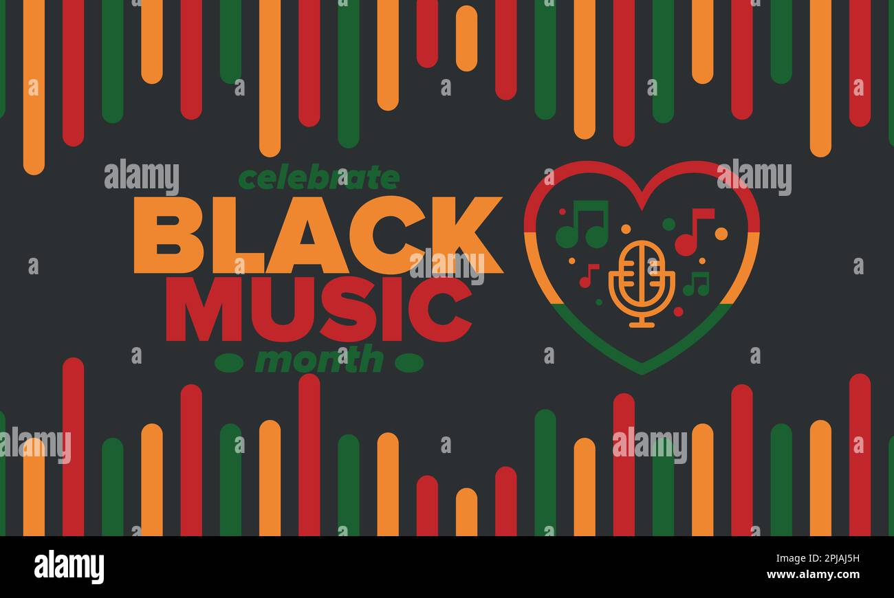 Black Music Month in June. African-American Music Appreciation Month ...