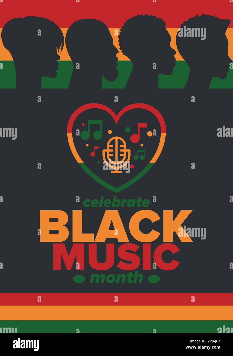 Black Music Month in June. African-American Music Appreciation Month ...